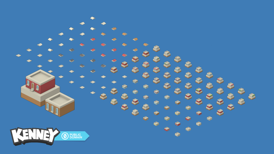 Isometric Buildings #1 · Kenney