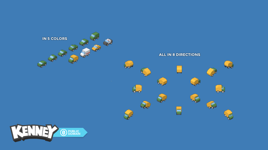 Isometric Vehicles #1 · Kenney