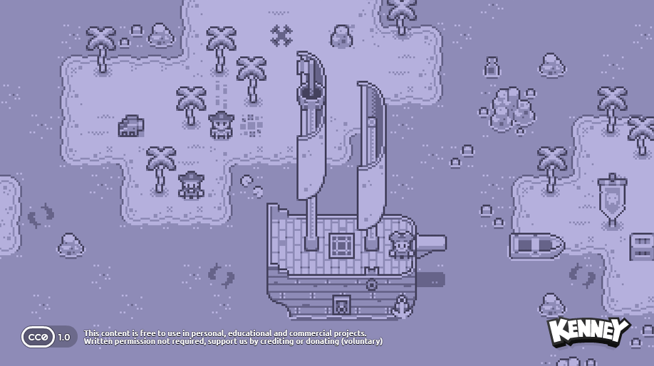 Monochrome Pirates · Kenney