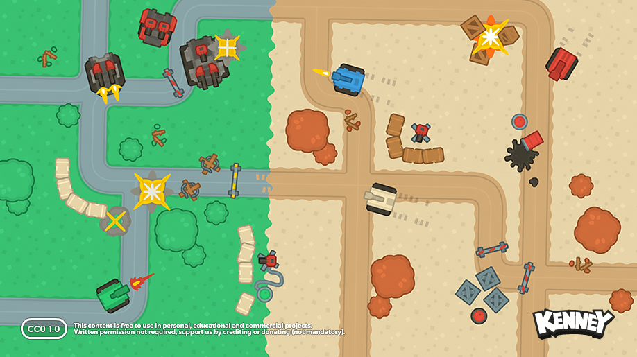 Top-down Tanks Redux · Kenney